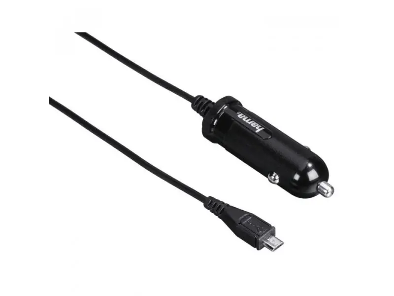HAMA Auto punjač Mini USB, Crni