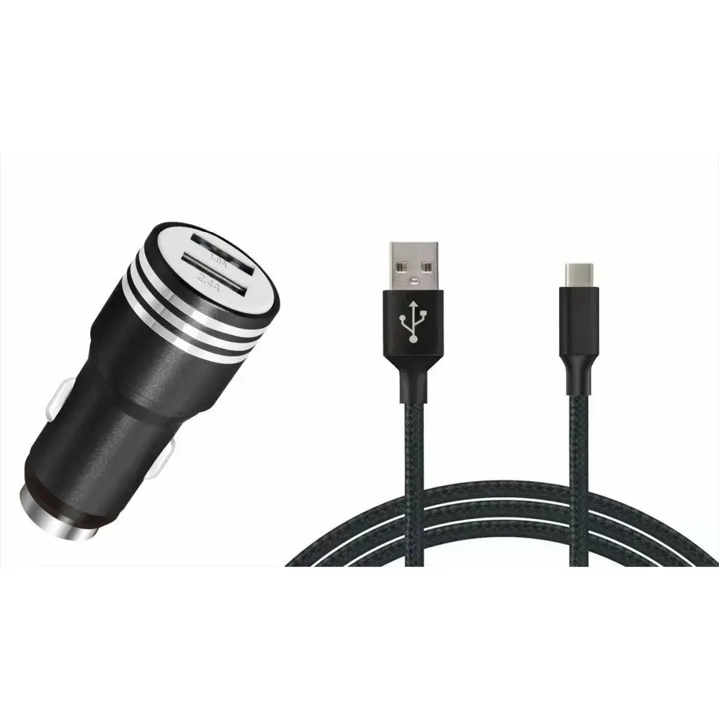 CCM Punjač za mobilni telefon, 2xUSB, 2.4 A, USB-C kabl
