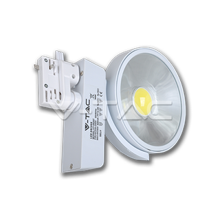 20W LED Unutrašnji Šinski Reflektor COB – Epistar čip (belo telo) TB 3000K