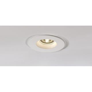 Plafonska ugradna svetilja, GL109HORN, kružna bela, MR16, 35W