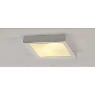Plafonska svetiljka GL 104 E27, kvadratna bela, max 15W