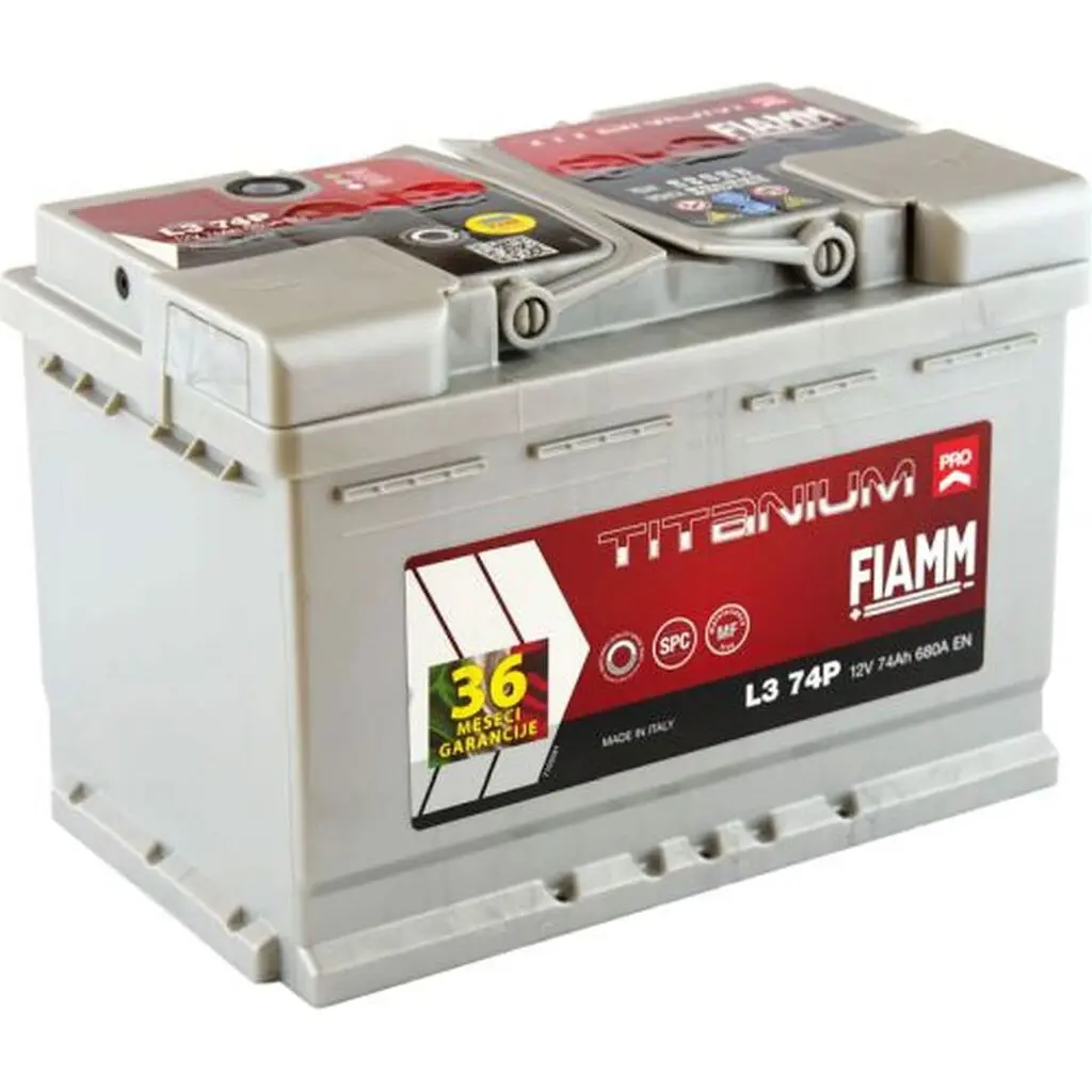Titanium Akumulator Fiaam Titanium Pro, 12 V, 74 Ah, D+