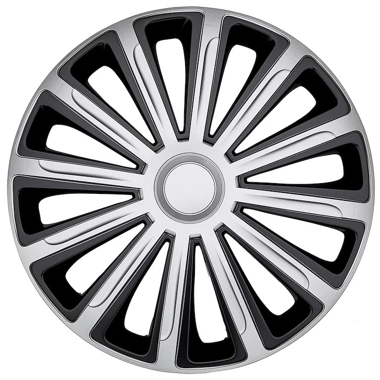 SUMEX Set univerzalnih ratkapni Alaska 15" ABS srebrno-crni