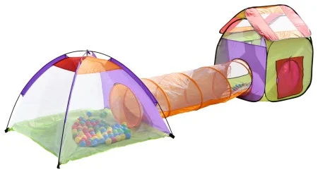 Dečiji set - šator sa tunelom Kućica avantura 3u1 ( KLK-4608 )