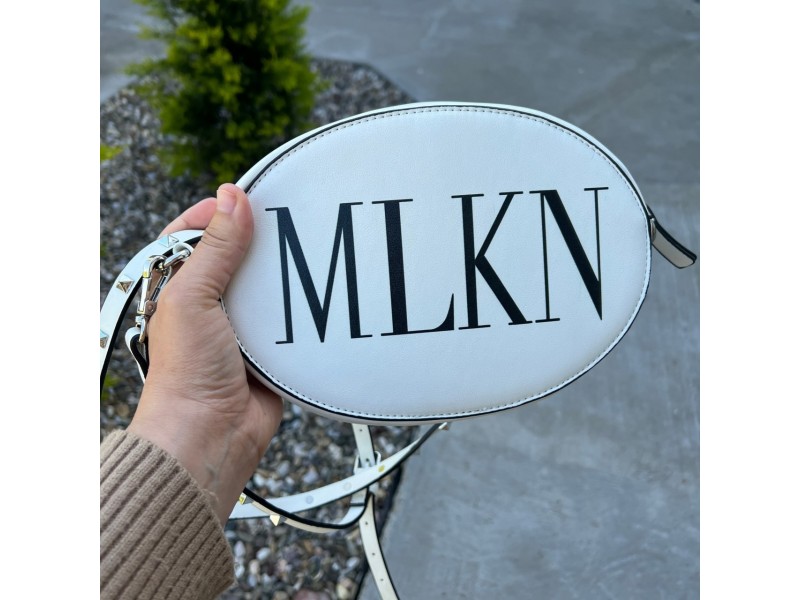 ženska ovalna crossbody torba – bela Jenny Fairy - MLK
