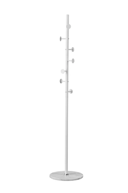Beli metalni čiviluk sa Kukama - visina 175 cm