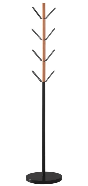 Čiviluk elegantni crni sa braon detaljima visine 177 cm