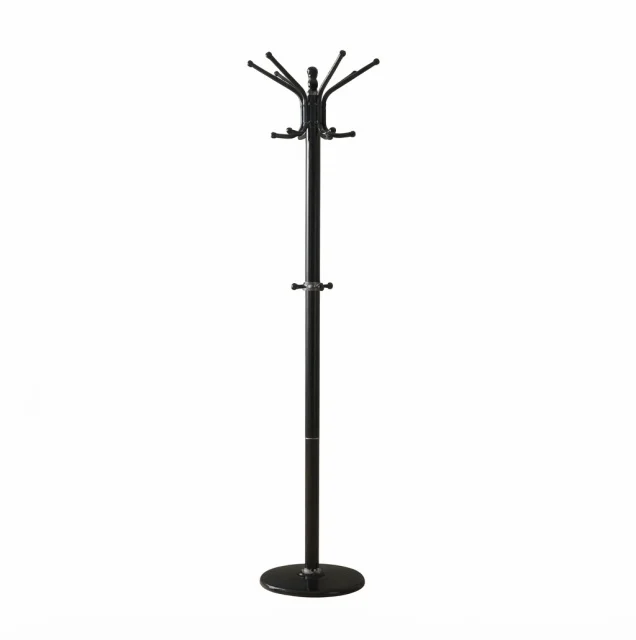 Klasični metalni čiviluk sa kukama 170 cm Crni