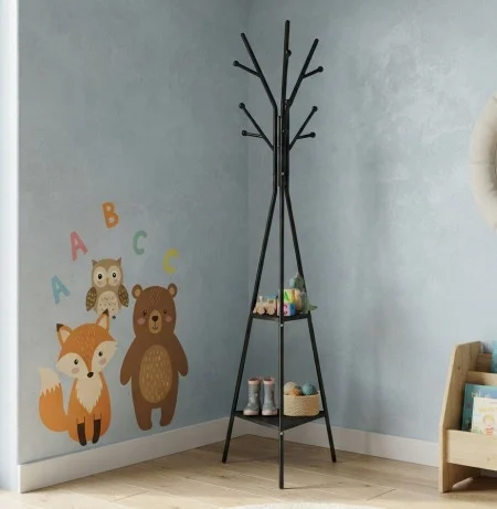 Norvel Barrow Čiviluk sa MDF Panelom i Metalnom Konstrukcijom 180 cm ( NOR-1021 )