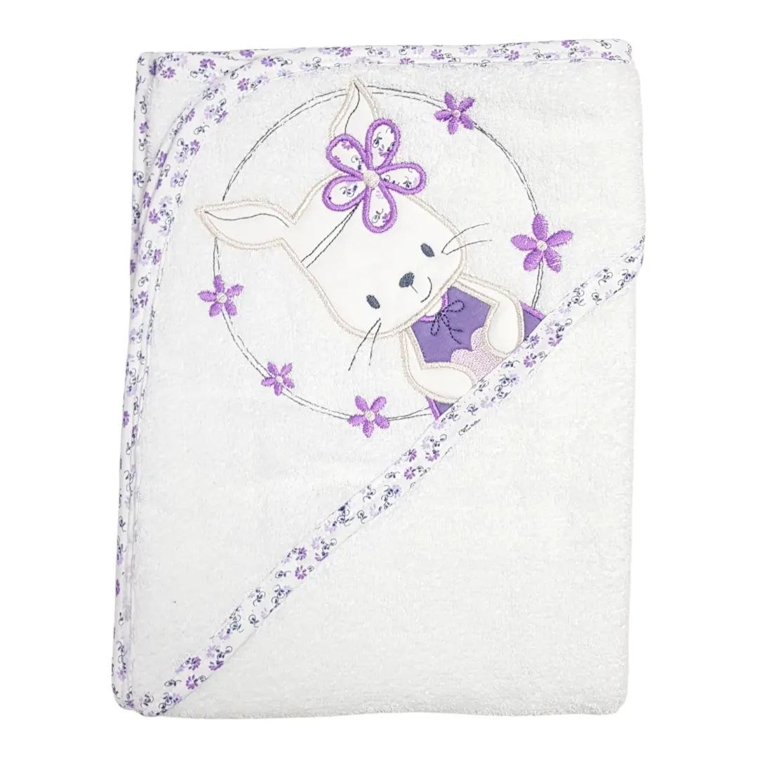 Peškir sa kapuljačom za bebe 100x100
