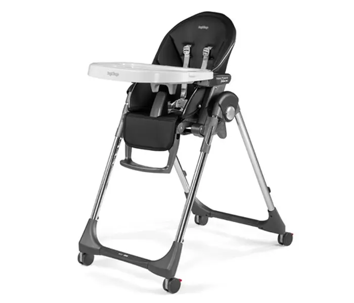 PEG PEREGO Hranilica višepoložajna Prima Pappa Follow me, Hi-Tech, Crna