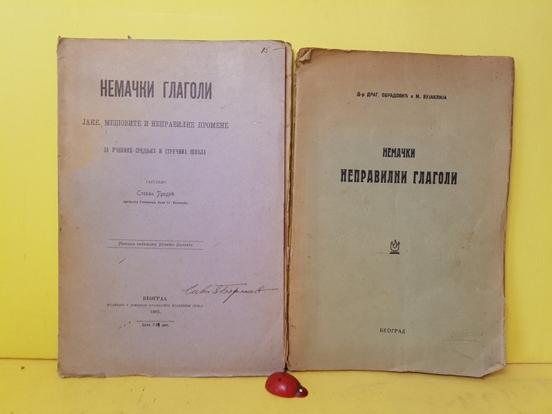 NEMAČKI GLAGOLI i NEMAČKI NEPRAVILNI GLAGOLI IZ 1901