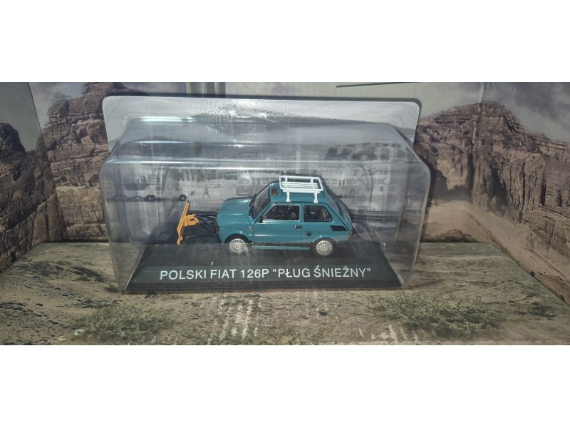 Hachette Polski Fiat 126P Plug Sniezny 1:43