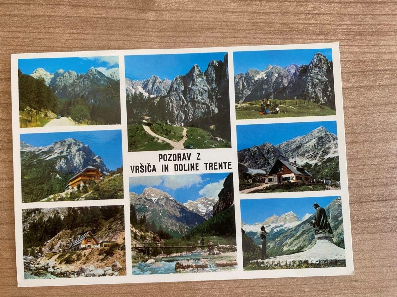 SLOVENIJA POZDRAV Z VRŠIČA IN DOLINE TRENTE