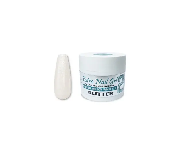 ENG Cross milky white Gel lak sa sjajem 2 50ml
