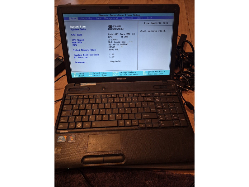 toshiba i3 c660-1PD