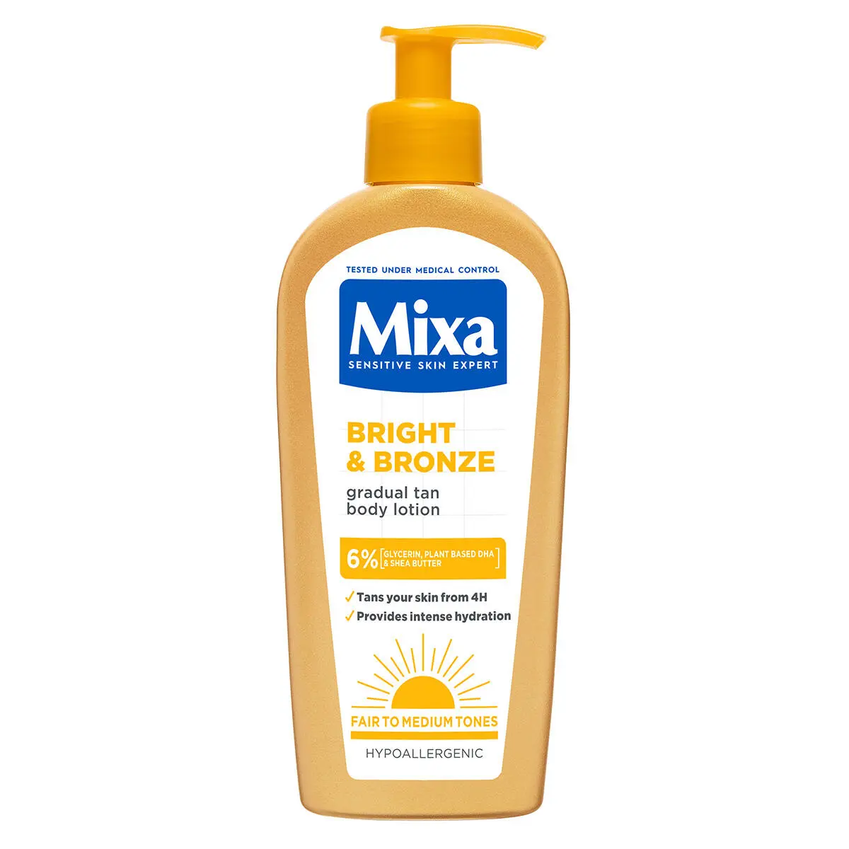 Mixa Losion za samopotamnjivanje Bright&Bronze, 250 ml