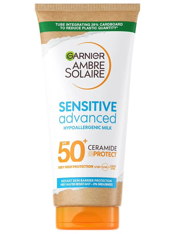 Garnier Mleko za zaštitu od sunca Sensitive Advanced Ambre Solaire, SPF50+, 175 ml