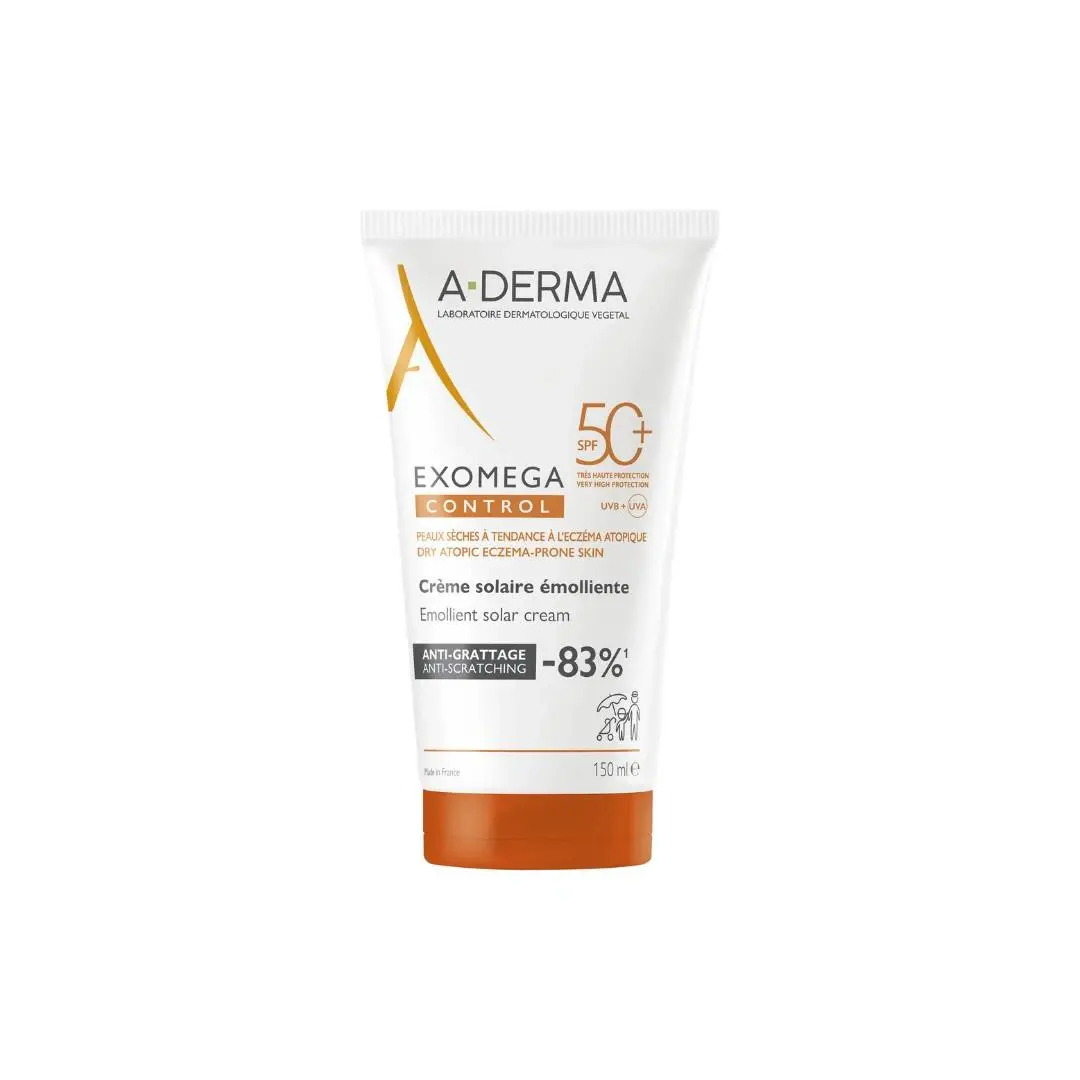 A-Derma Krema za zaštitu od sunca Exomega Control SPF50+, 150 ml