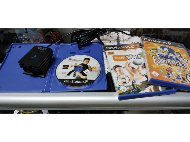 3 igre i kamera za PS2