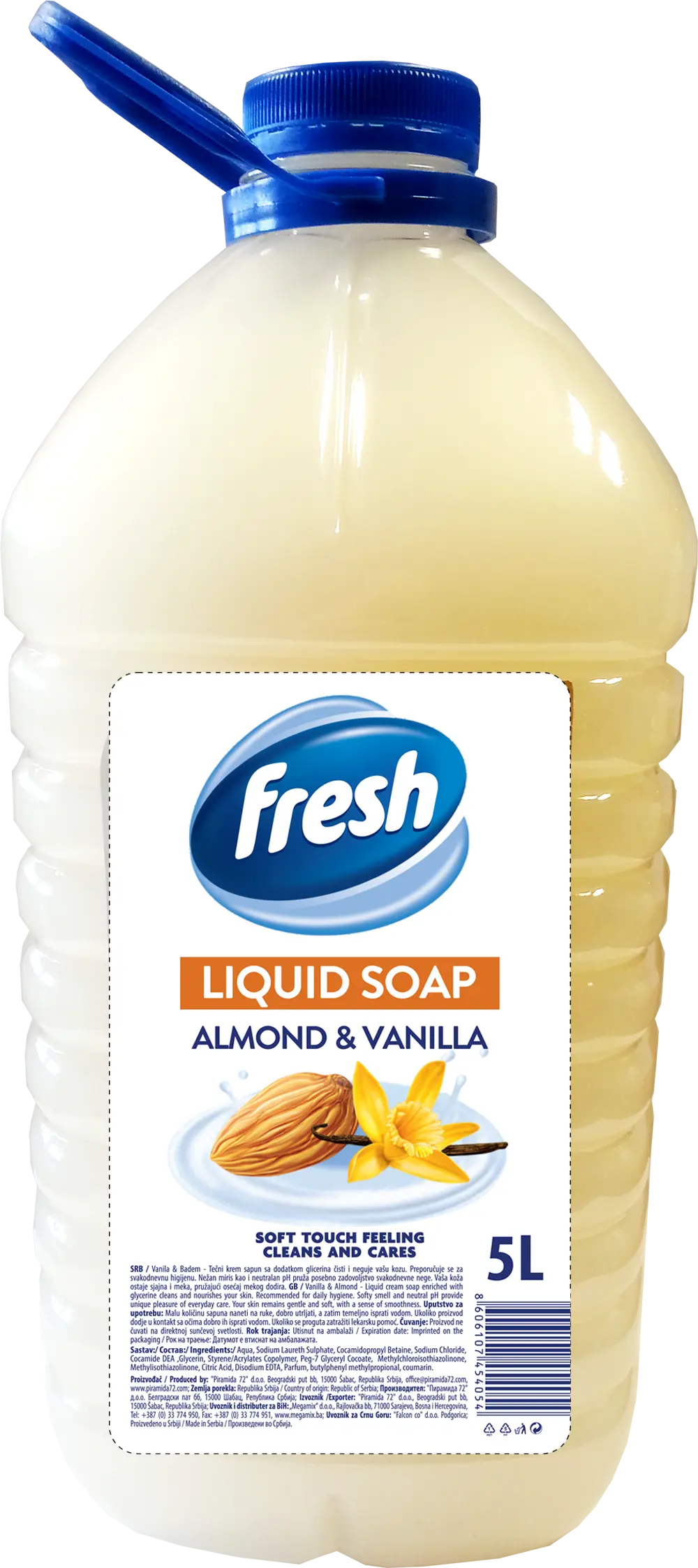 FRESH Tečni sapun, Vanila, badem, 5l