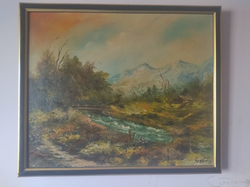 Umetnička slika Rade Sertić ulje na platnu