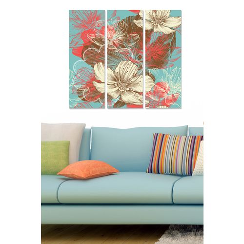 Dekorativna MDF Slika u Više Boja MDF12079620 (Set od 3 Komada)