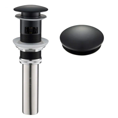 Ceramica lux Sifon Klik-klak Lux Art sa prelivom, matt black 300327