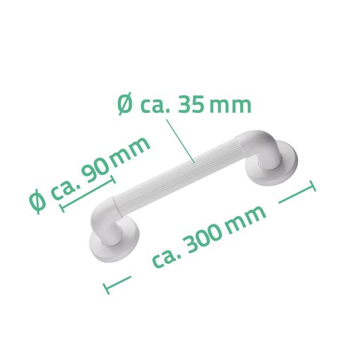 Ridder sigurnosni rukohvat beli PVC A1013001