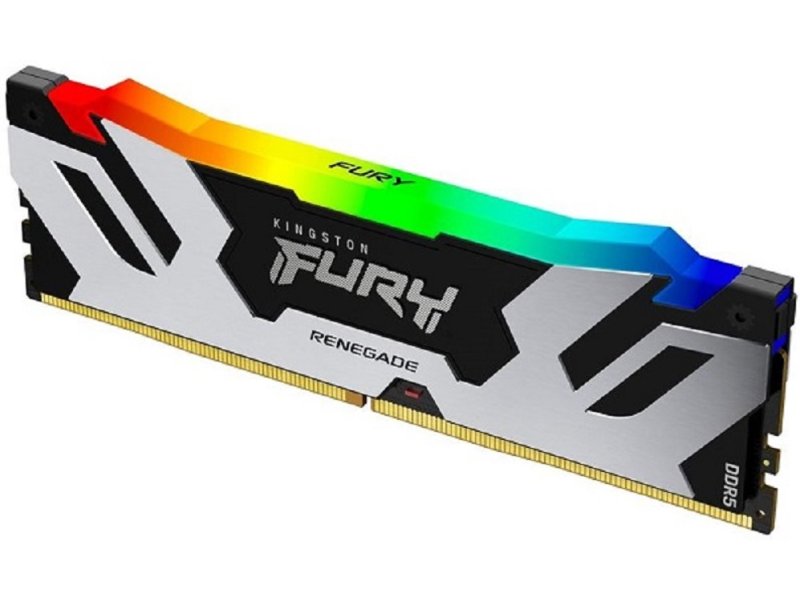 KINGSTON 24GB (1X24GB) DDR5 8000MT/S CL38 FURY RENEGADE SILVER/BLACK RGB XMP (KF580C38RSA-24)