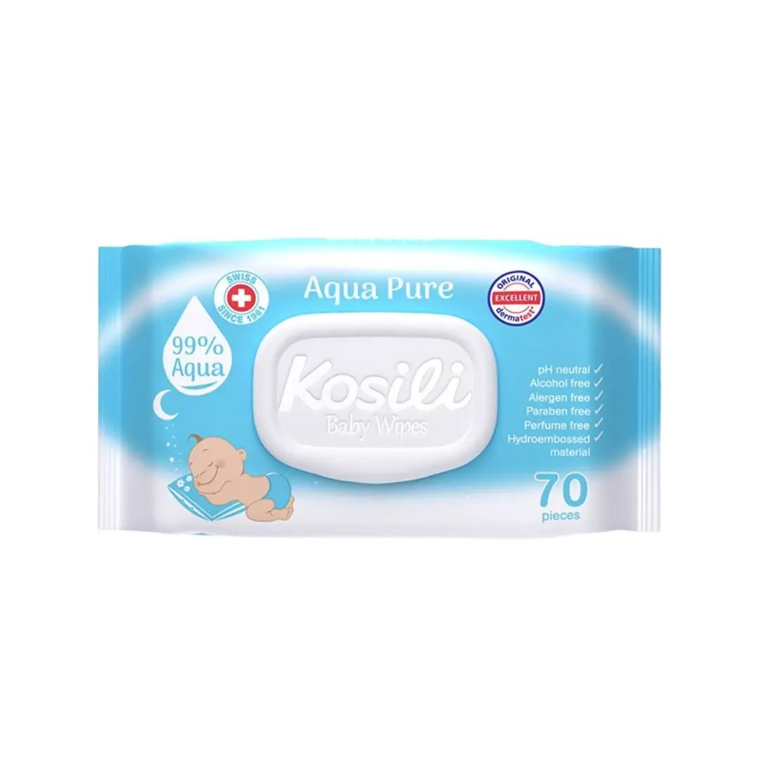 Kosili Vlažne maramice Aqua Pure, 70 komada