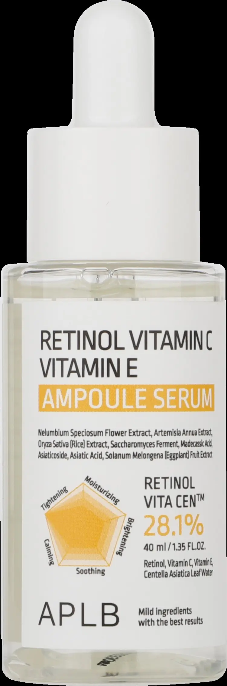 APLB Serum za lice Retinol Vitamin C Vitamin E Ampoule, 40 ml