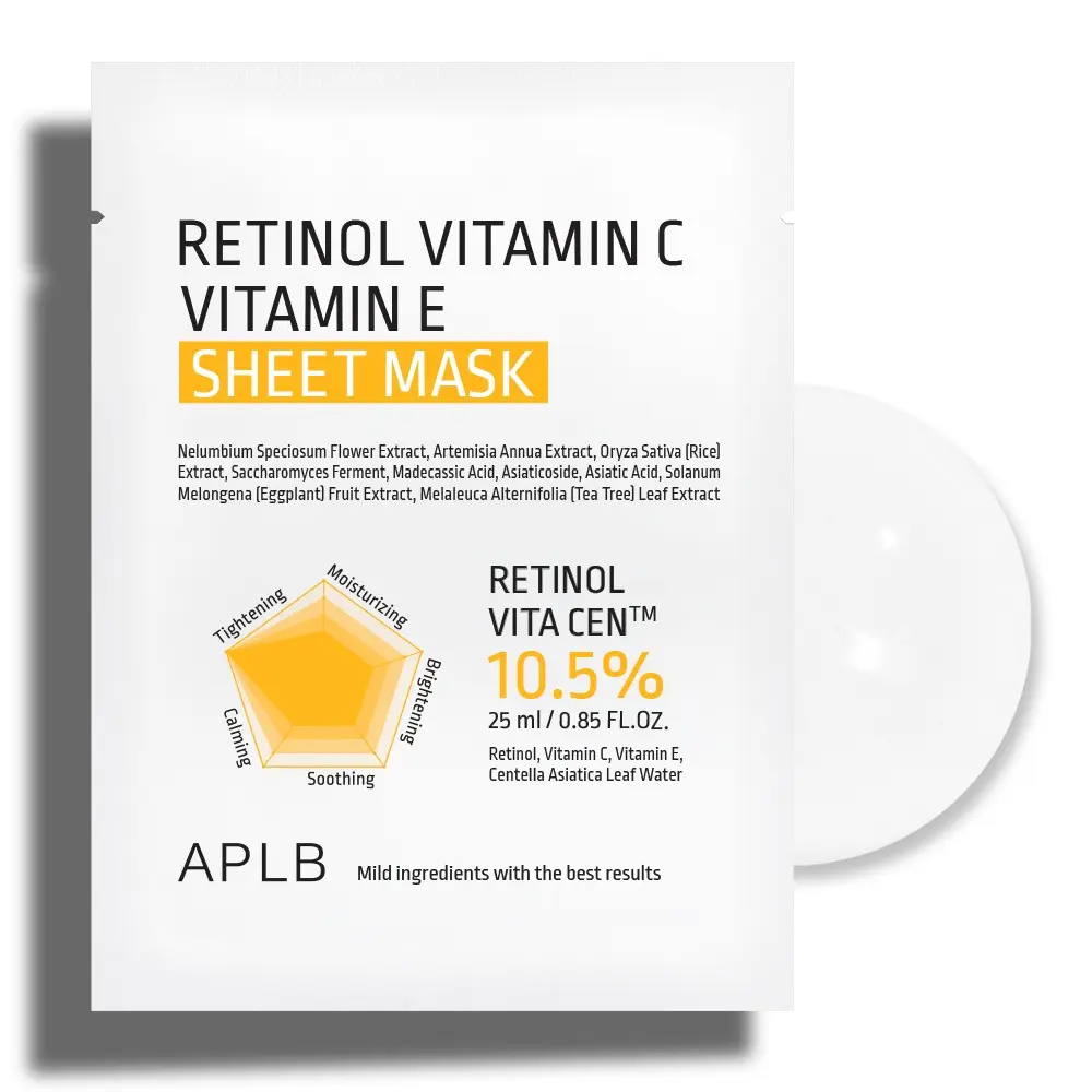 APLB Maska za lice Retinol Vitamin C Vitamin E, 25 ml