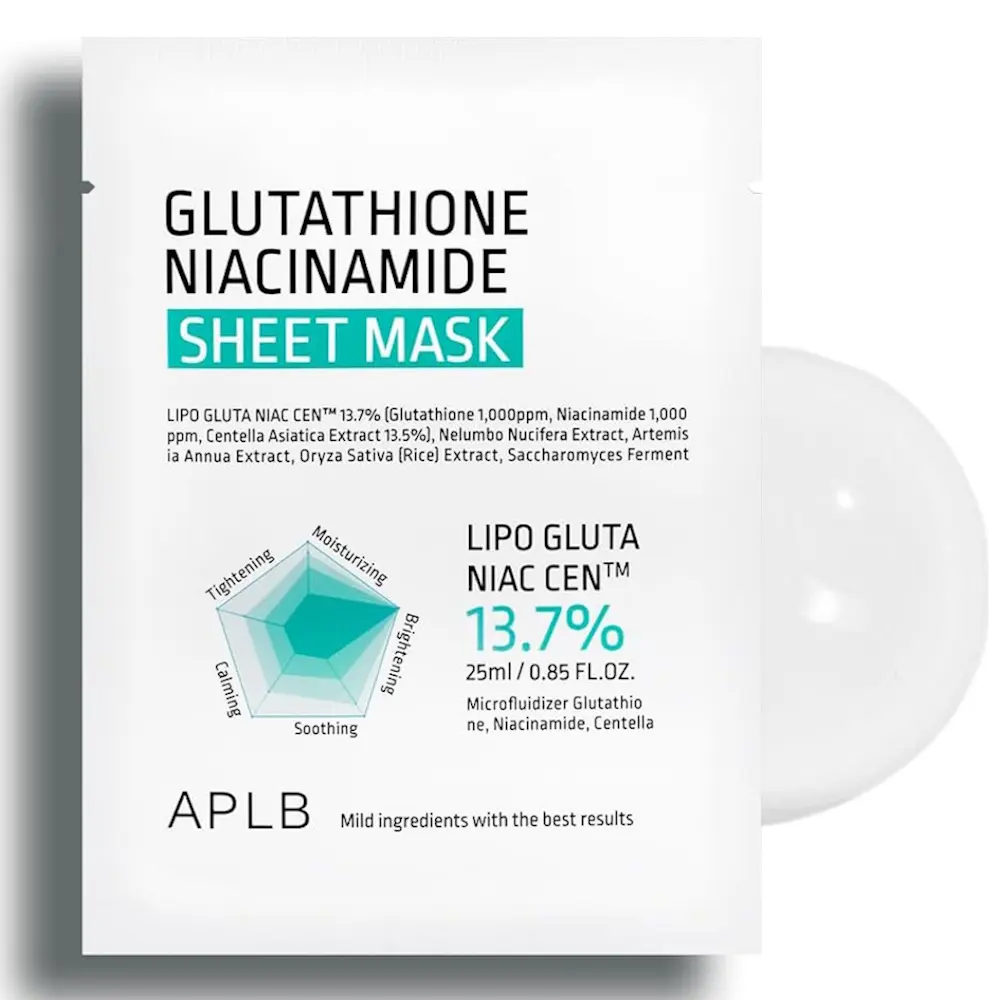 APLB Maska za lice Glutathione Niacinamide, 25 ml