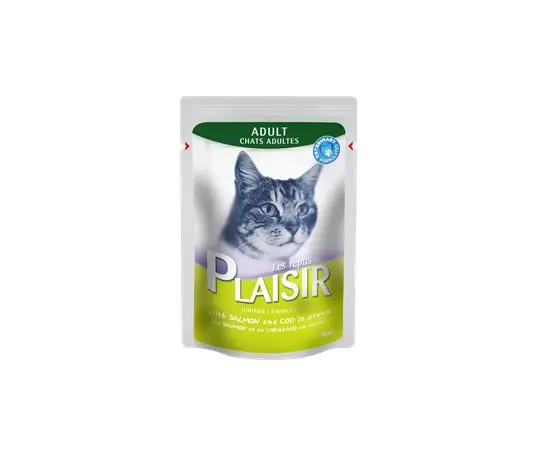 PLAISIR Sos za mačke losos i bakalar 100g