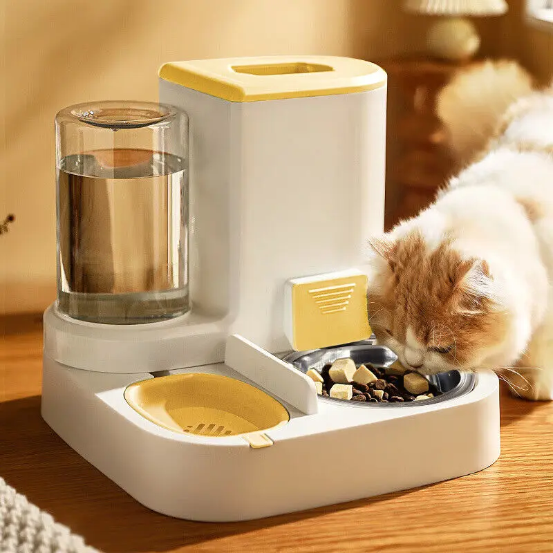 Fengkuangdezhuren Hranilica za mačke, Belo-žuta