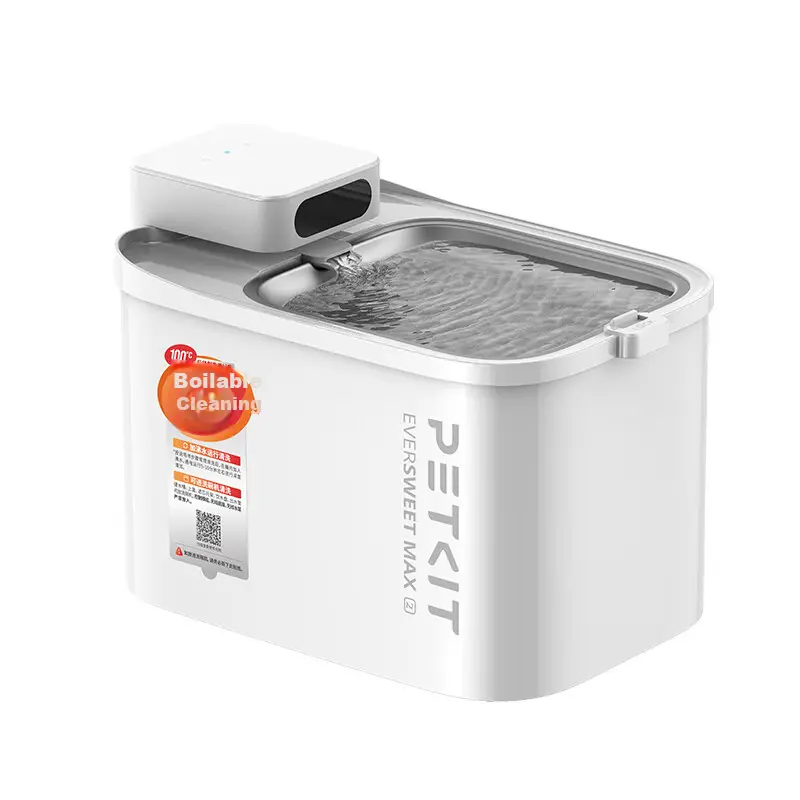 Xiaopei Fontana za pse i mačke, 3 L, Srebrne boje