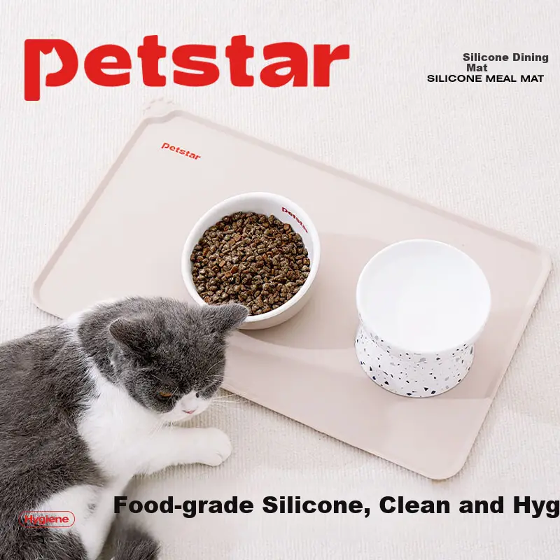 Petstar Podloga za posude za hranu, Smeđe boje