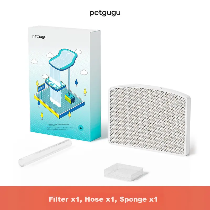 Petgugu Filter za fontanu za ljubimce, Beli
