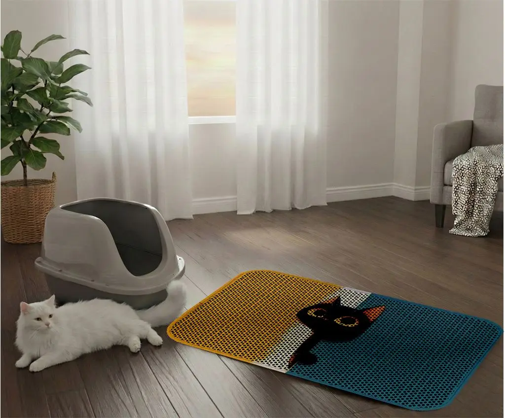 Paws & Whiskers Prostirka za mačiji toalet, Šarena