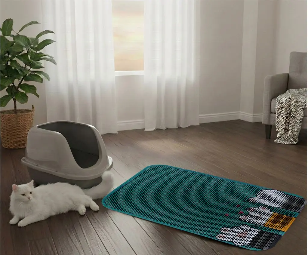 Paws & Whiskers Prostirka za mačiji toalet, Šarena