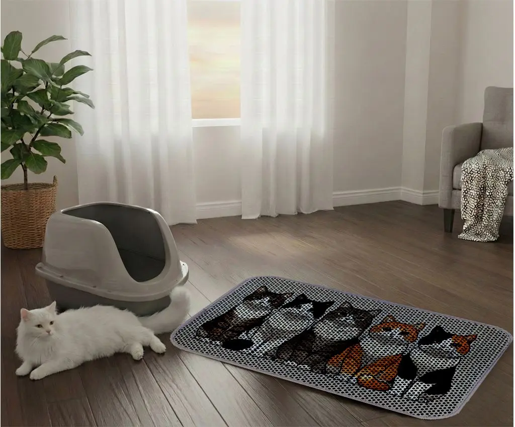 Paws & Whiskers Prostirka za mačiji toalet, Šarena