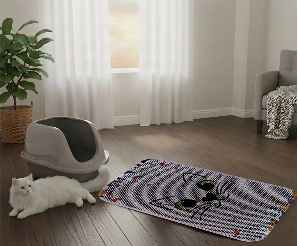 Paws & Whiskers Prostirka za mačiji toalet, Šarena