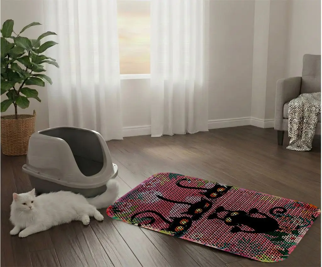 Paws & Whiskers Prostirka za mačiji toalet, Šarena