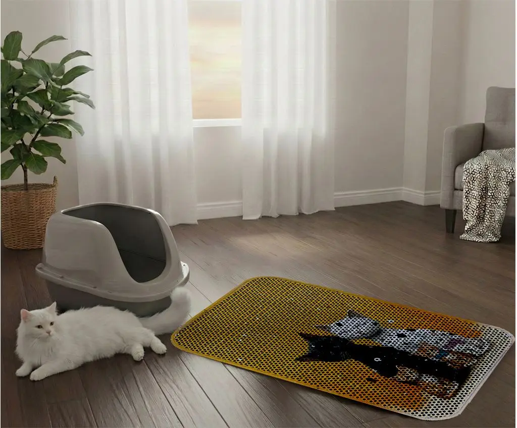 Paws & Whiskers Prostirka za mačiji toalet, Šarena