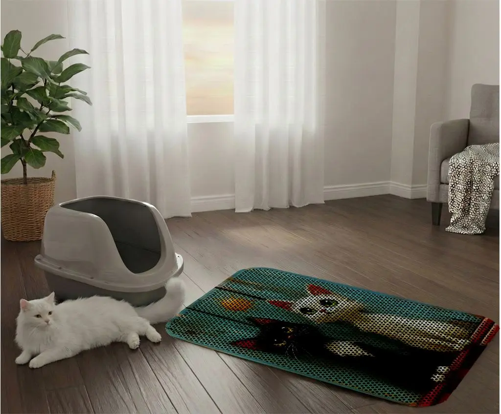 Paws & Whiskers Prostirka za mačiji toalet, Šarena