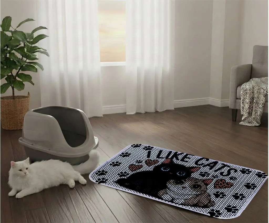 Paws & Whiskers Prostirka za mačiji toalet, Šarena