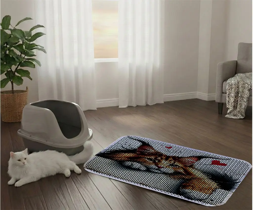 Paws & Whiskers Prostirka za mačiji toalet, Šarena