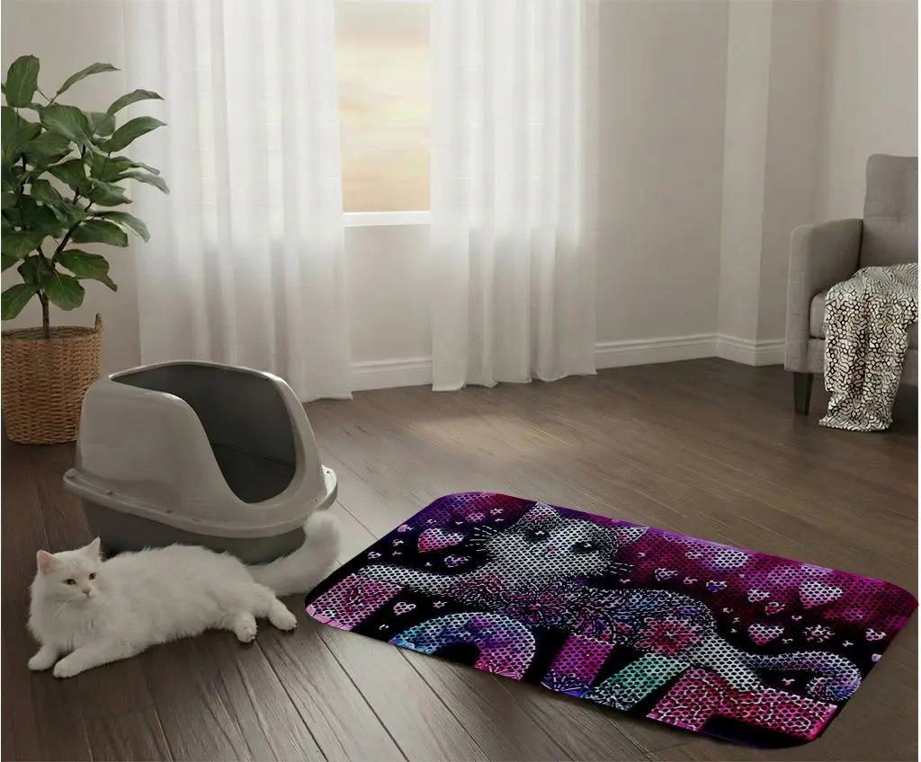 Paws & Whiskers Prostirka za mačiji toalet, Šarena