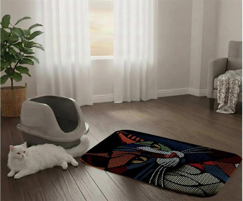 Paws & Whiskers Prostirka za mačiji toalet, Šarena